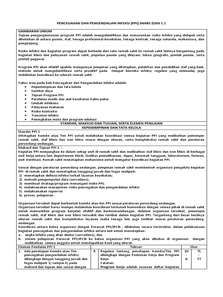 Instrumen PPI SNARS Edisi 1 - 1-1 | PDF