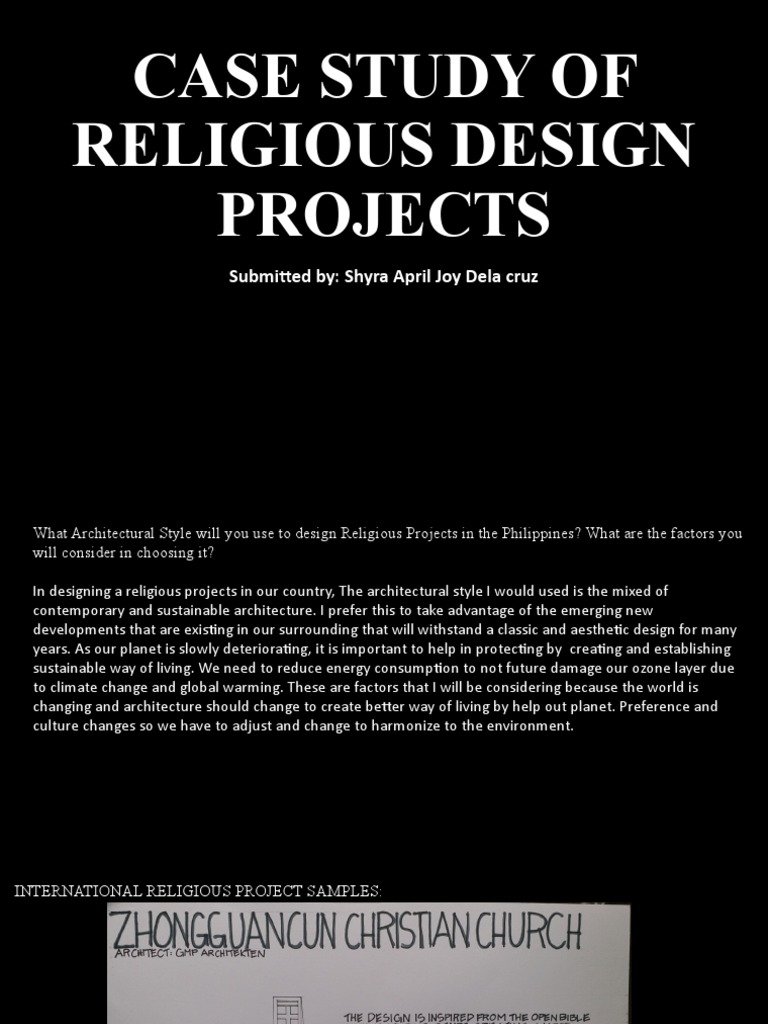Case Study of Religious Design Projects | PDF | Art | Religion ...