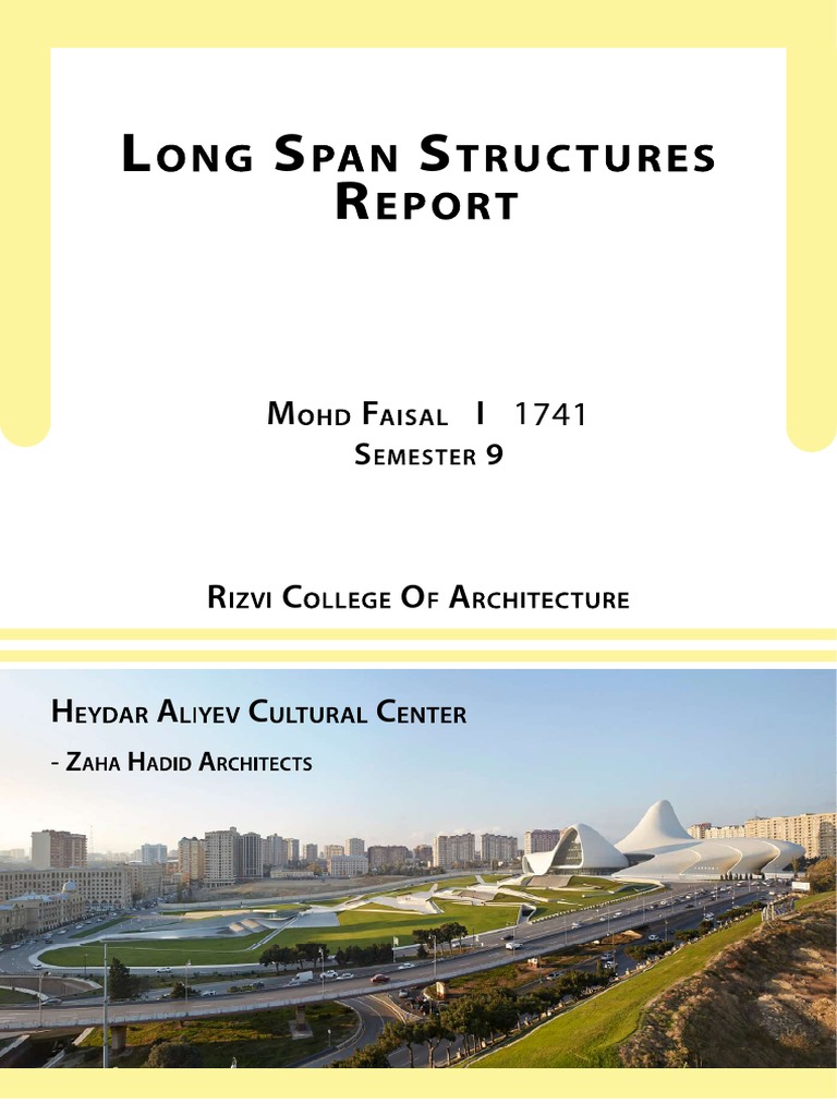 1741 - Long Span Structures Report | PDF | Framing (Construction) | Wall