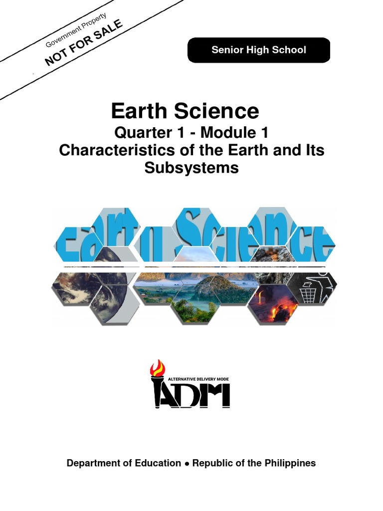 Earth Science: Quarter 1 - Module 1 Characteristics of The Earth and ...