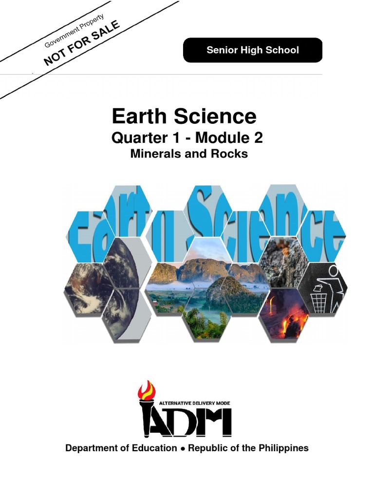 Earth Science Quarter 1 Module 2 Pdf Rock Geology Minerals