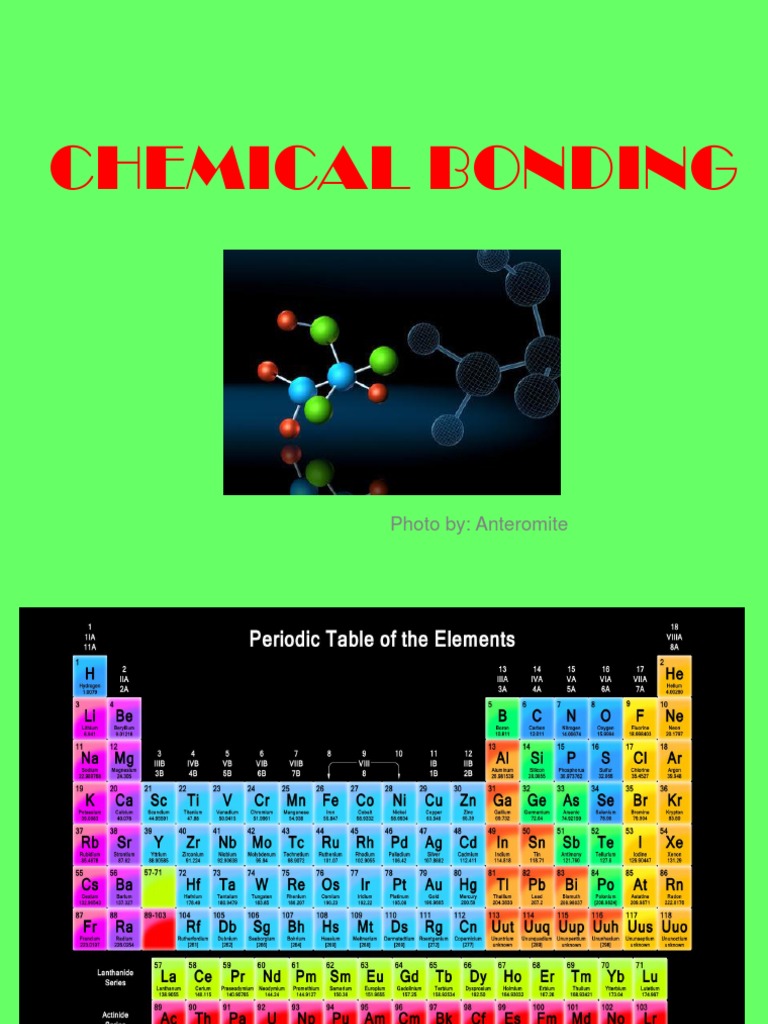 Chemical Bonding Powerpoint | PDF | Ion | Chemical Bond