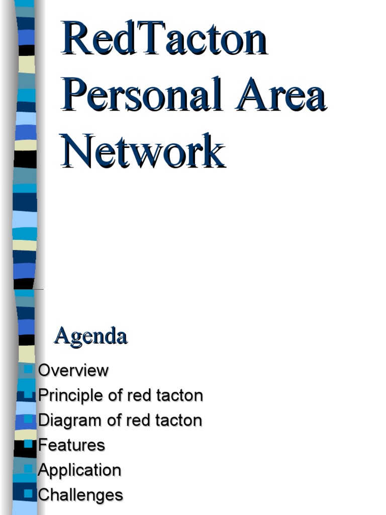 Redtacton Personal Area Network | PDF | Computer Network | Data ...