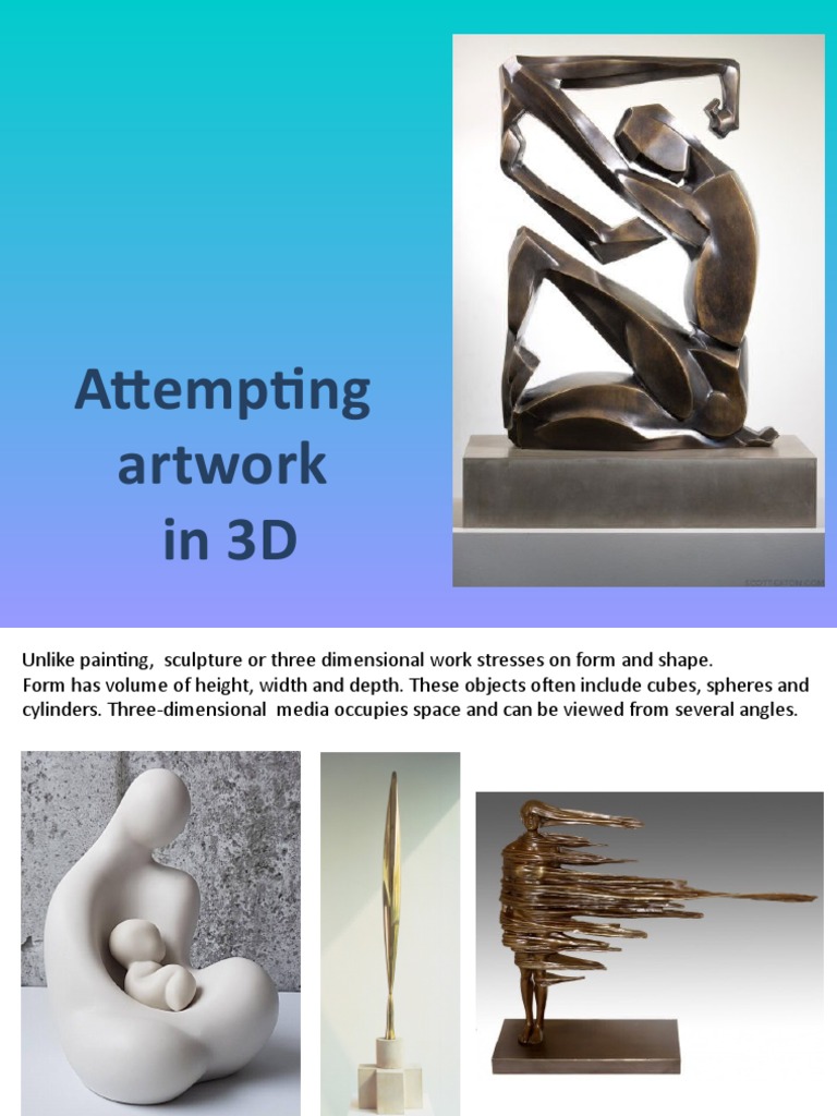 Exploring 3D Sculpture Techniques | PDF | Sculpture | Plaster