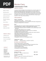 Document Controller CV Format | PDF | Microsoft Excel | Computing