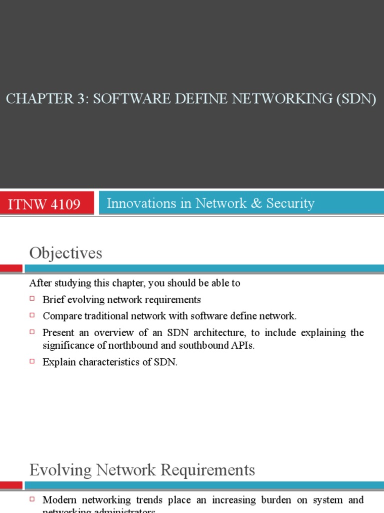 Chapter 3 Software Define Networking Sdn Pdf Computer Network