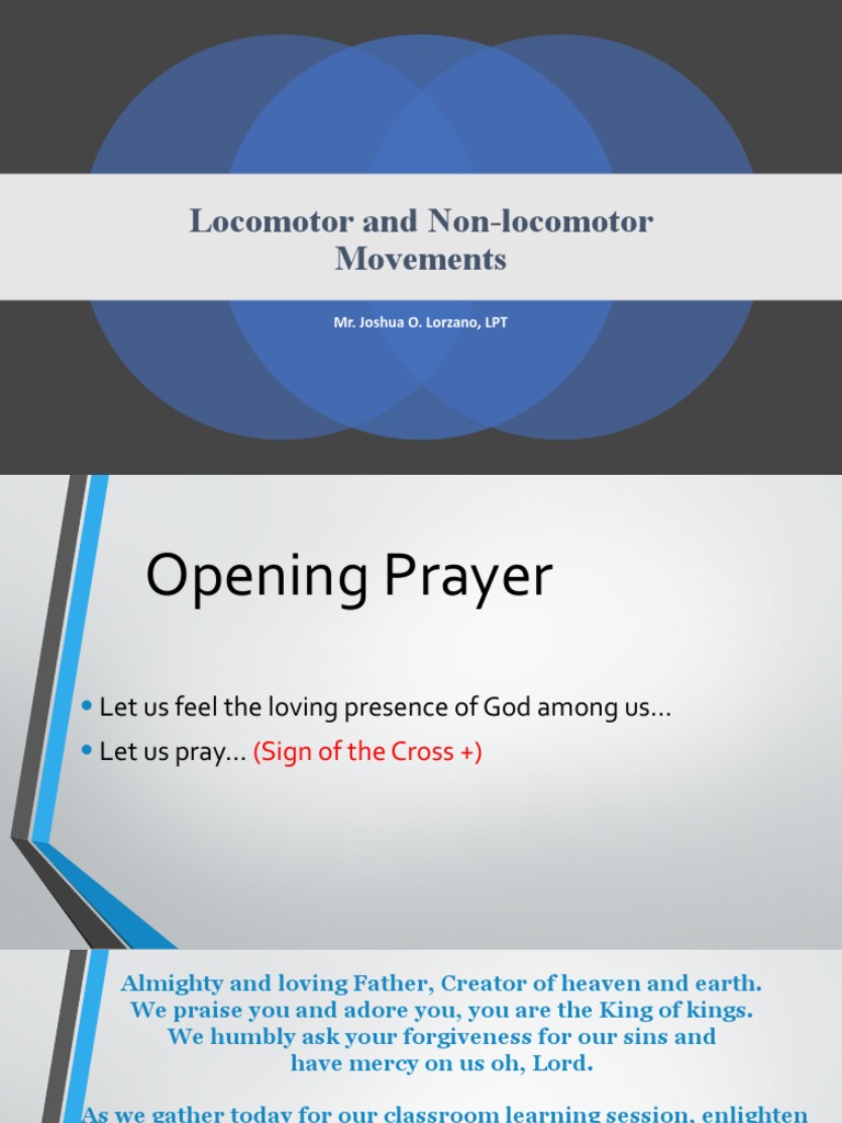 Locomotor and Non-Locomotor Movements | PDF | Prayer | Hand