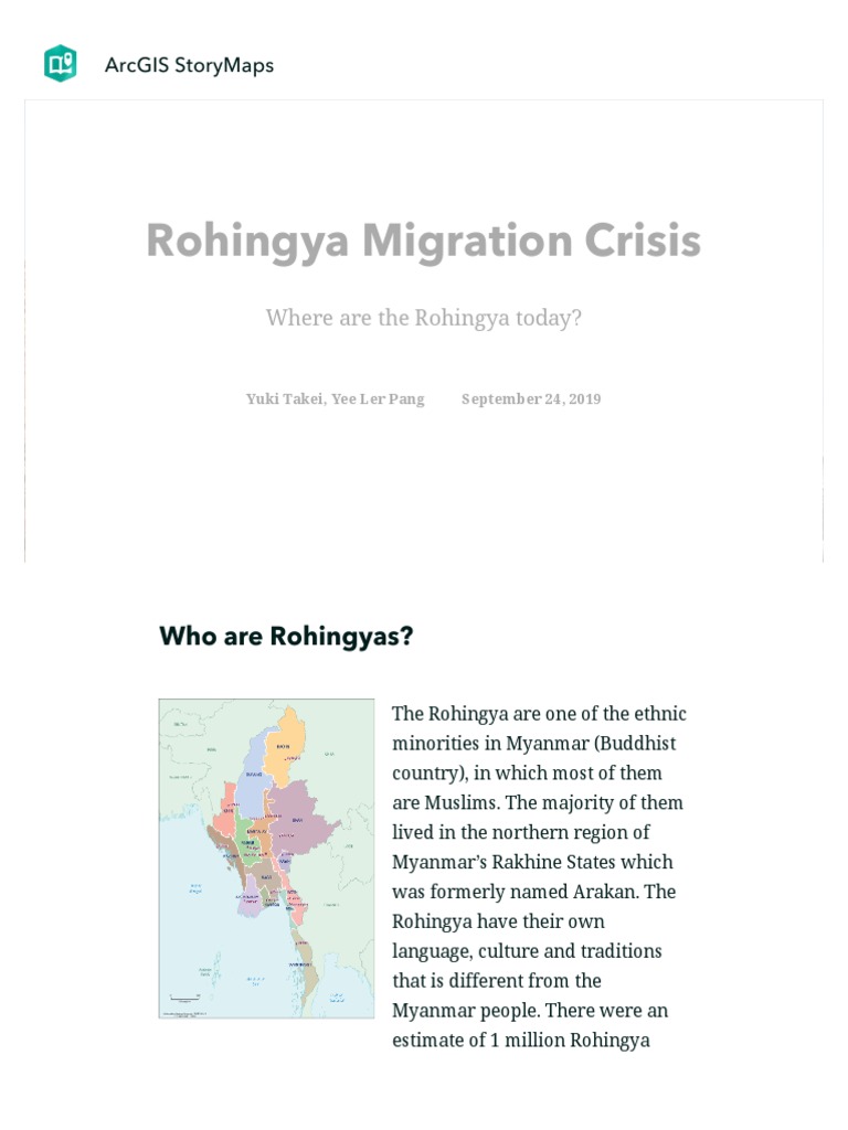 Rohingya Migration Crisis - ArcGIS StoryMaps | PDF | Rohingya People ...