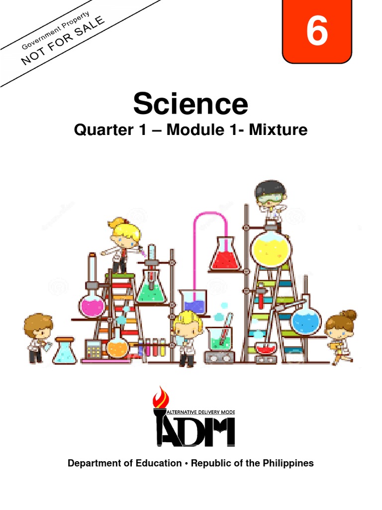 Science 6 Q1 Wk1 Module 1 | PDF | Mixture | Homogeneity And Heterogeneity