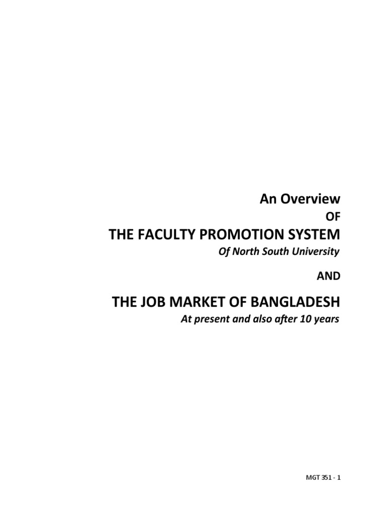 NSU Faculty Promotion and Salary Overview | PDF | Lecturer | Academic ...