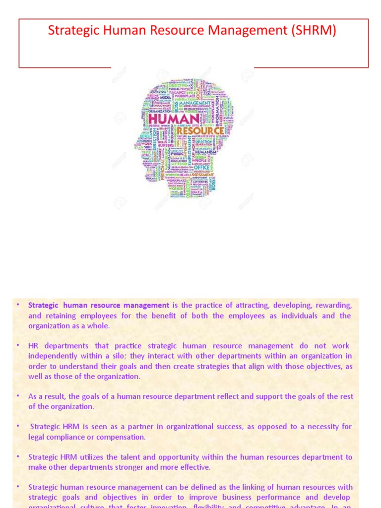 A Comprehensive Overview of Strategic Human Resource Management: Its ...