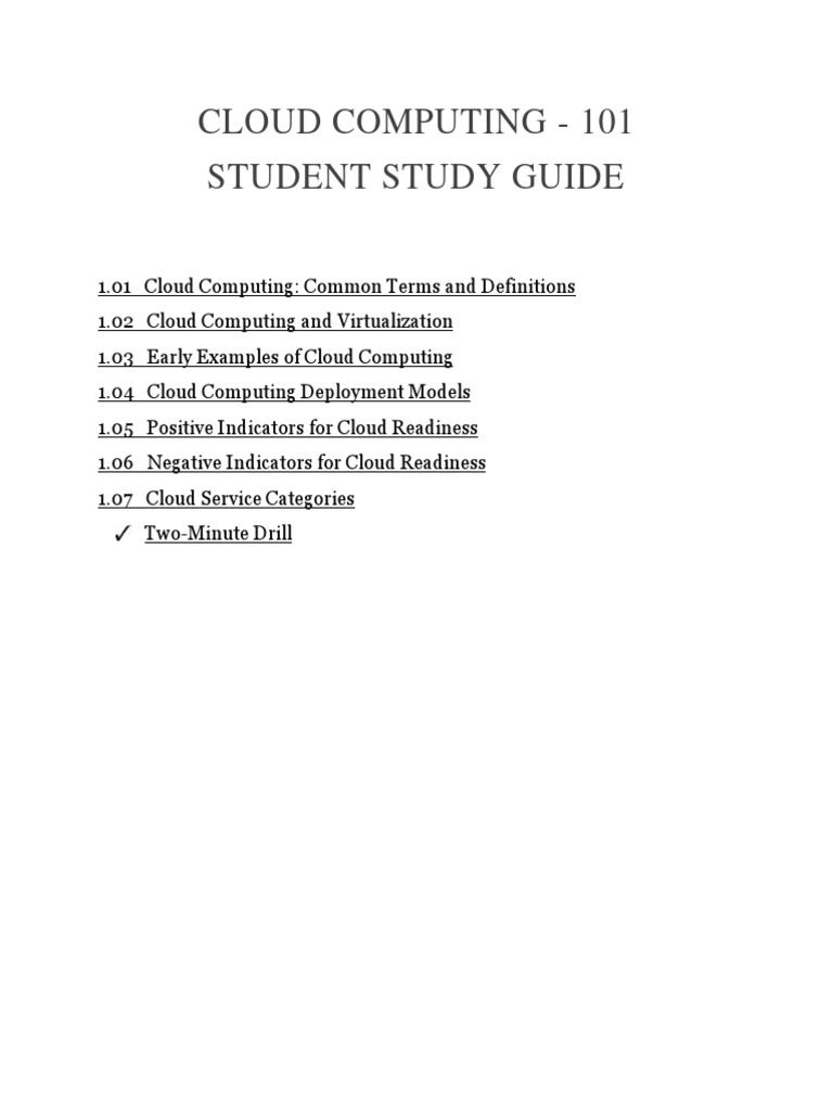 Student Manual # 06 Cloud Computing 101 | PDF | Cloud Computing | Software As A Service