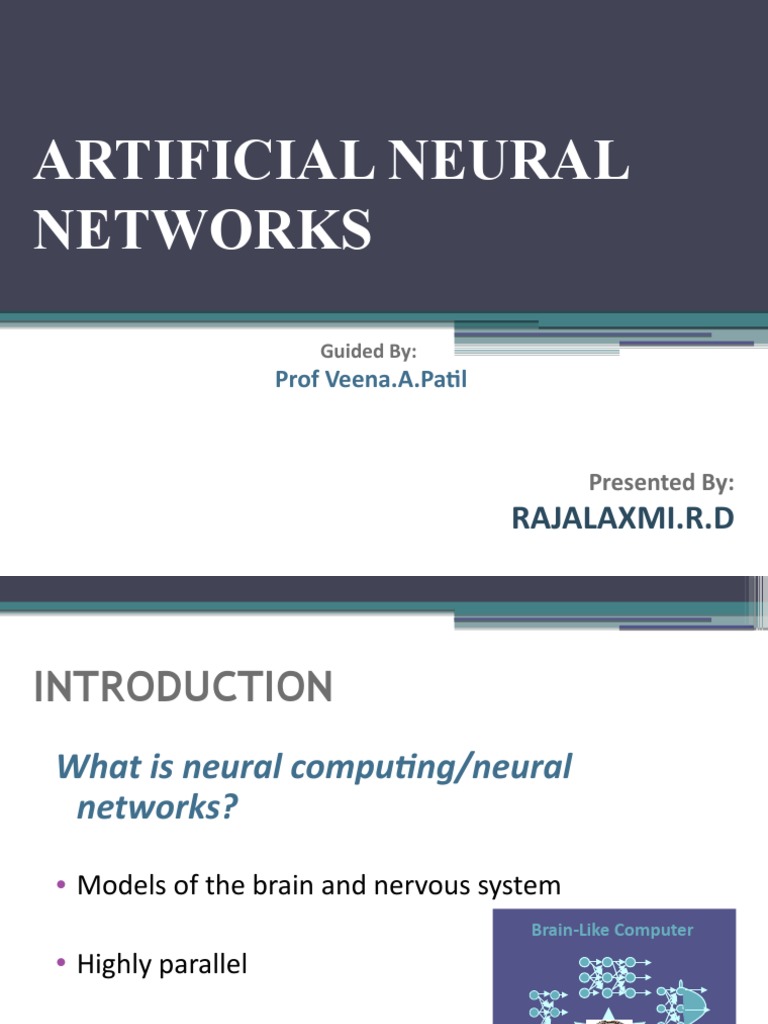 Artificial Neural Networks | PDF | Artificial Neural Network | Futurology
