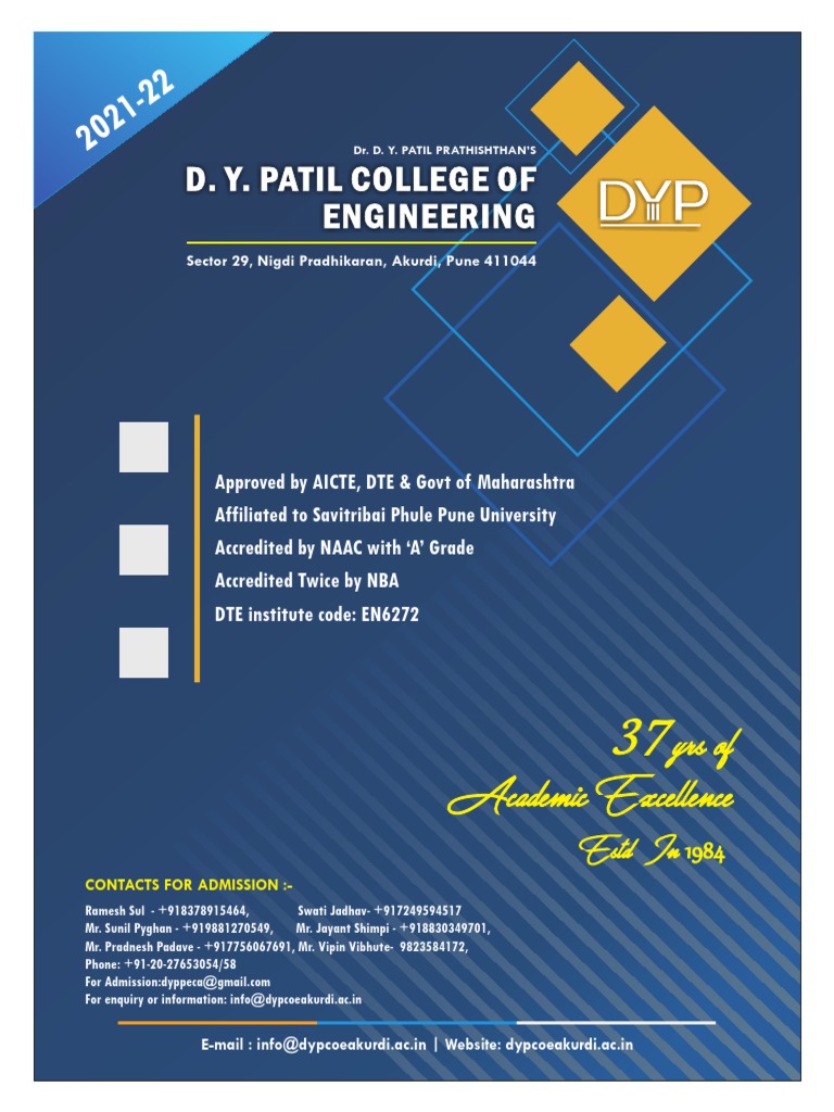 DYP College of Engineering Report | PDF | Engineering | Science And ...