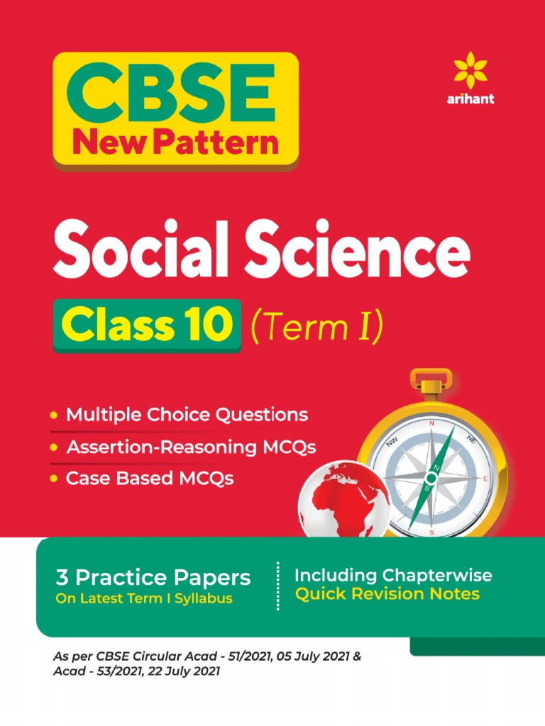 Arihant Social Science Class 10 Term 1 - WWW - jeebOOKS.in | PDF