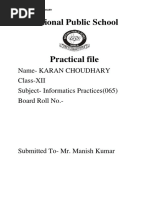 Informatics Practices CBSE Project File Class 12 | PDF | Computer ...