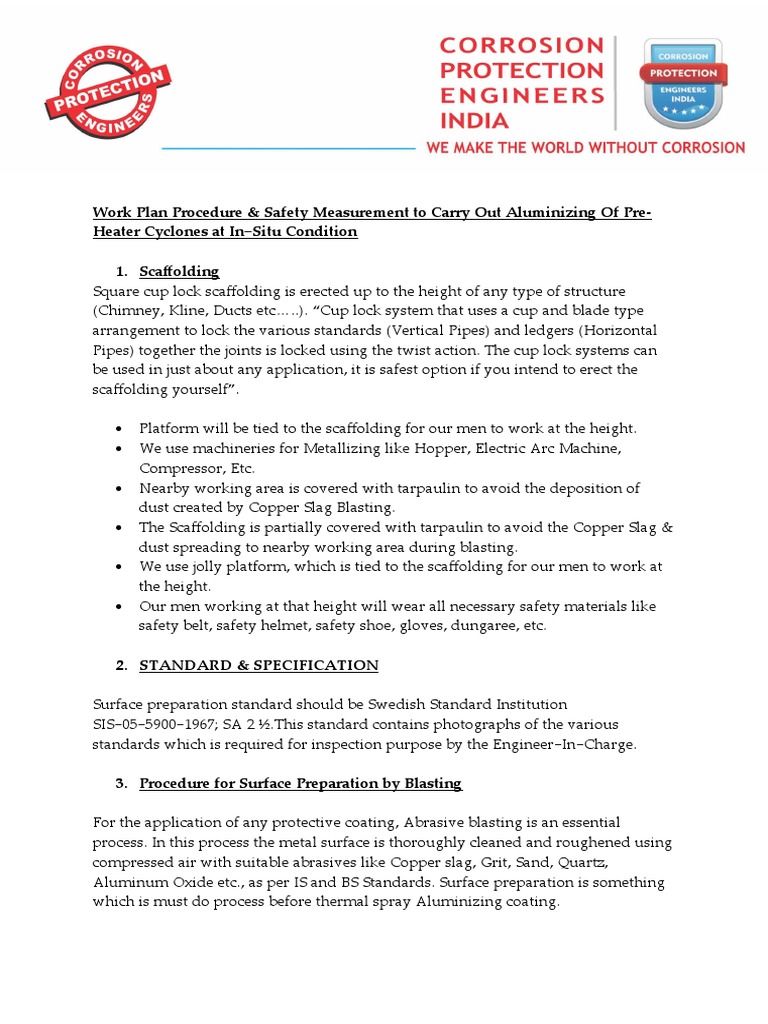 Process & Application of TSA On Preheater Cyclones | PDF | Scaffolding ...