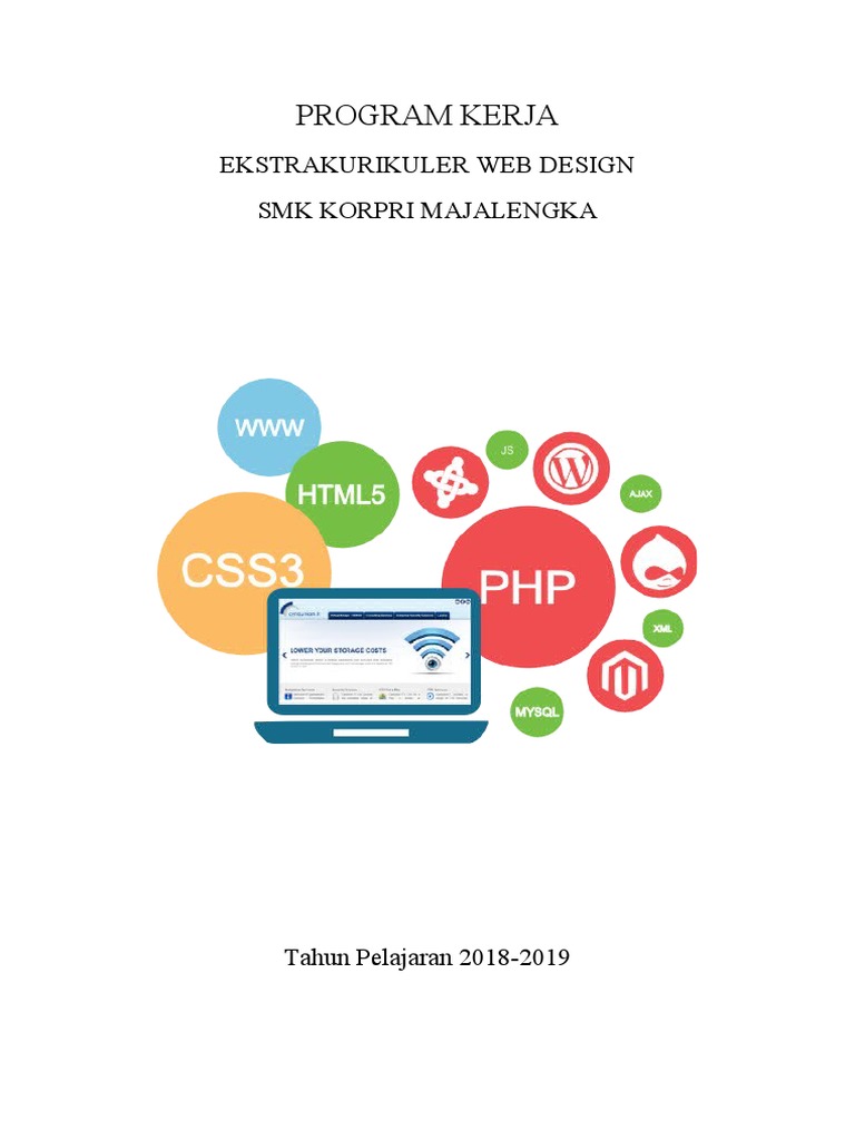 Cover PROGRAM KERJA Web Design | PDF