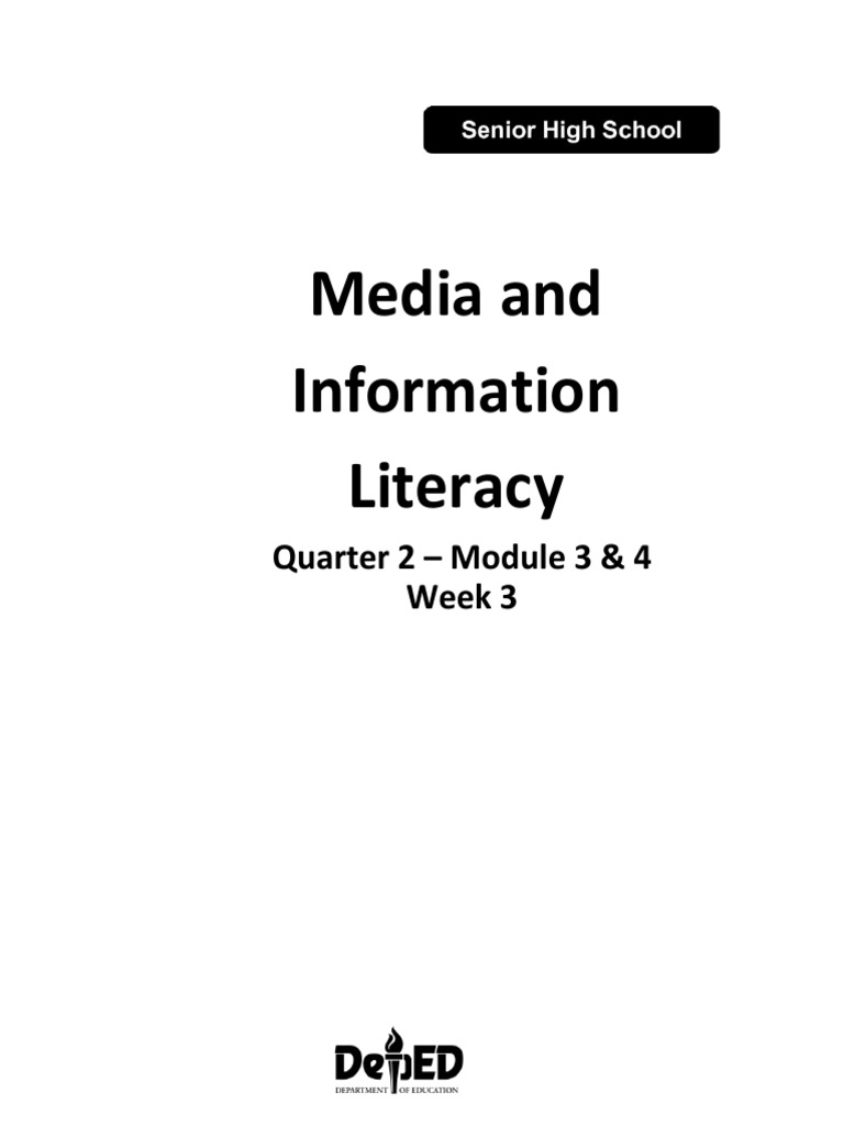 Media and Information Literacy: Quarter 2 - Module 3 & 4 Week 3 | PDF ...