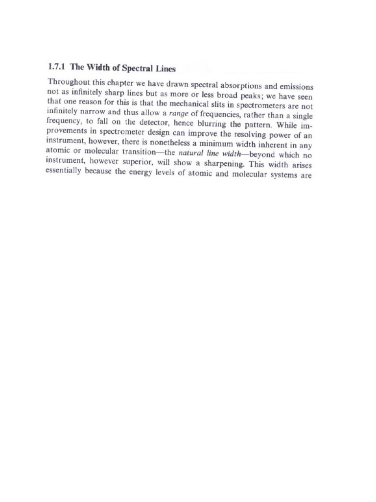 Natural Line Width | PDF