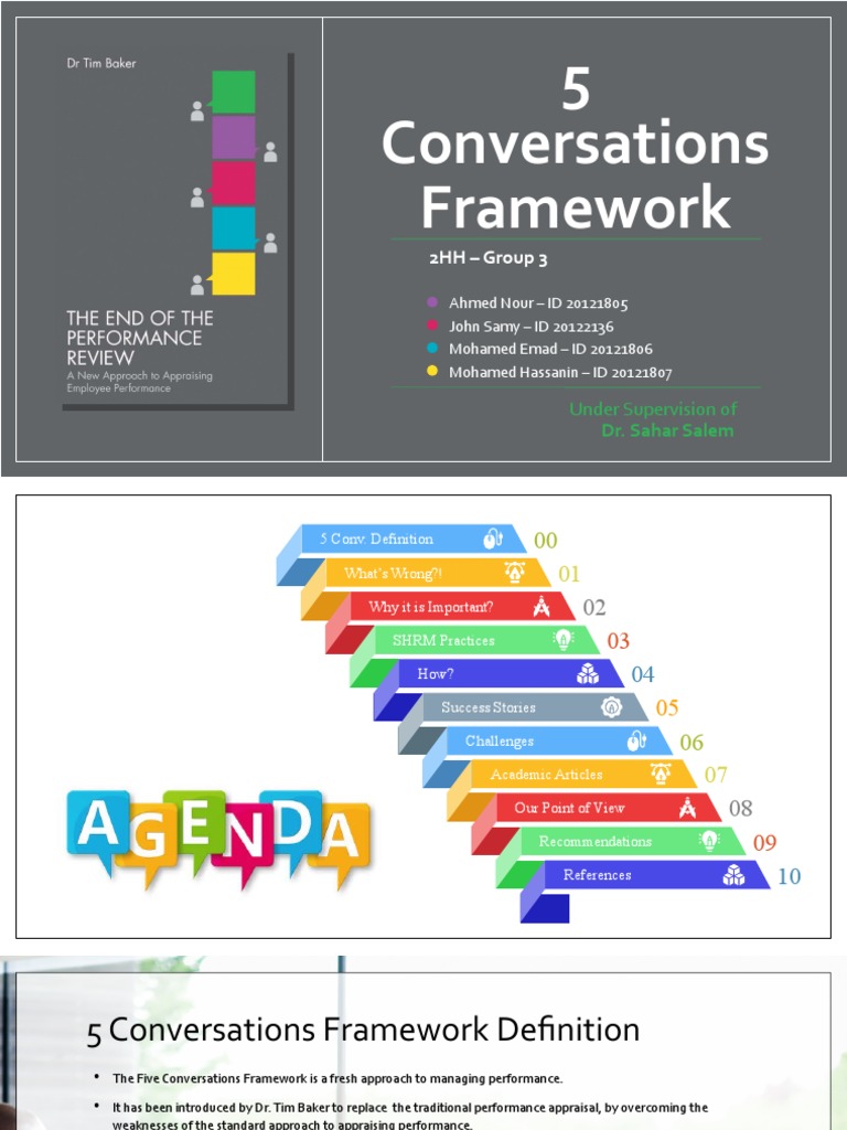 5 Conversations Framework Pdf Employment Business