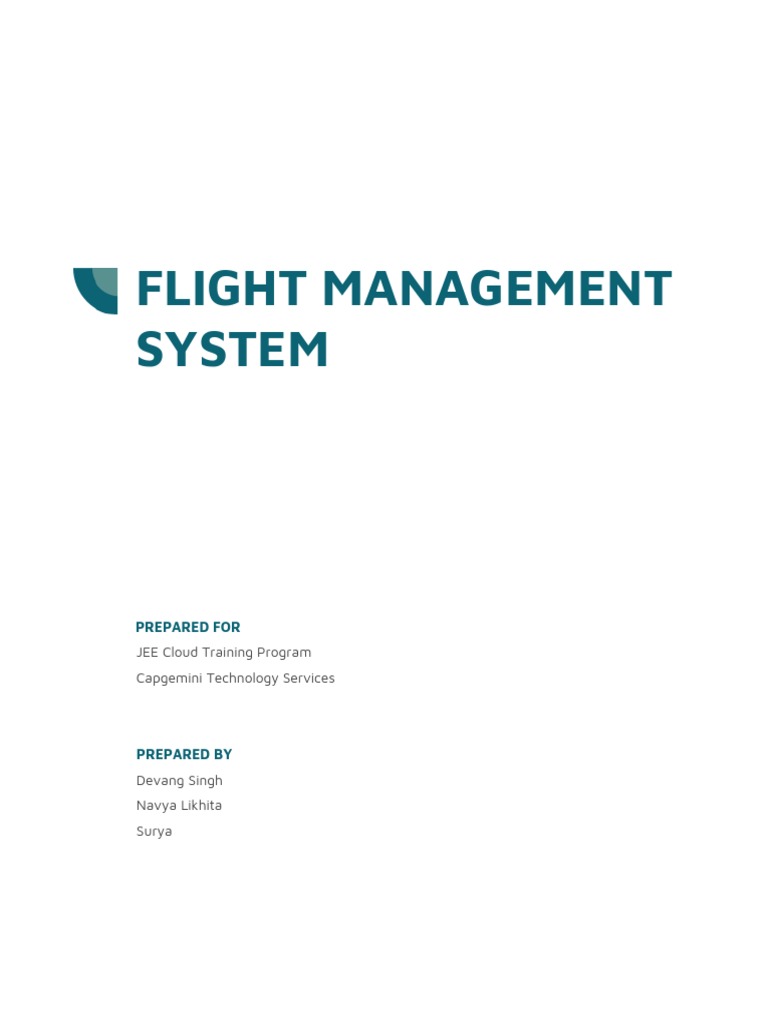 Flight Management System | PDF | Software Development | Computing
