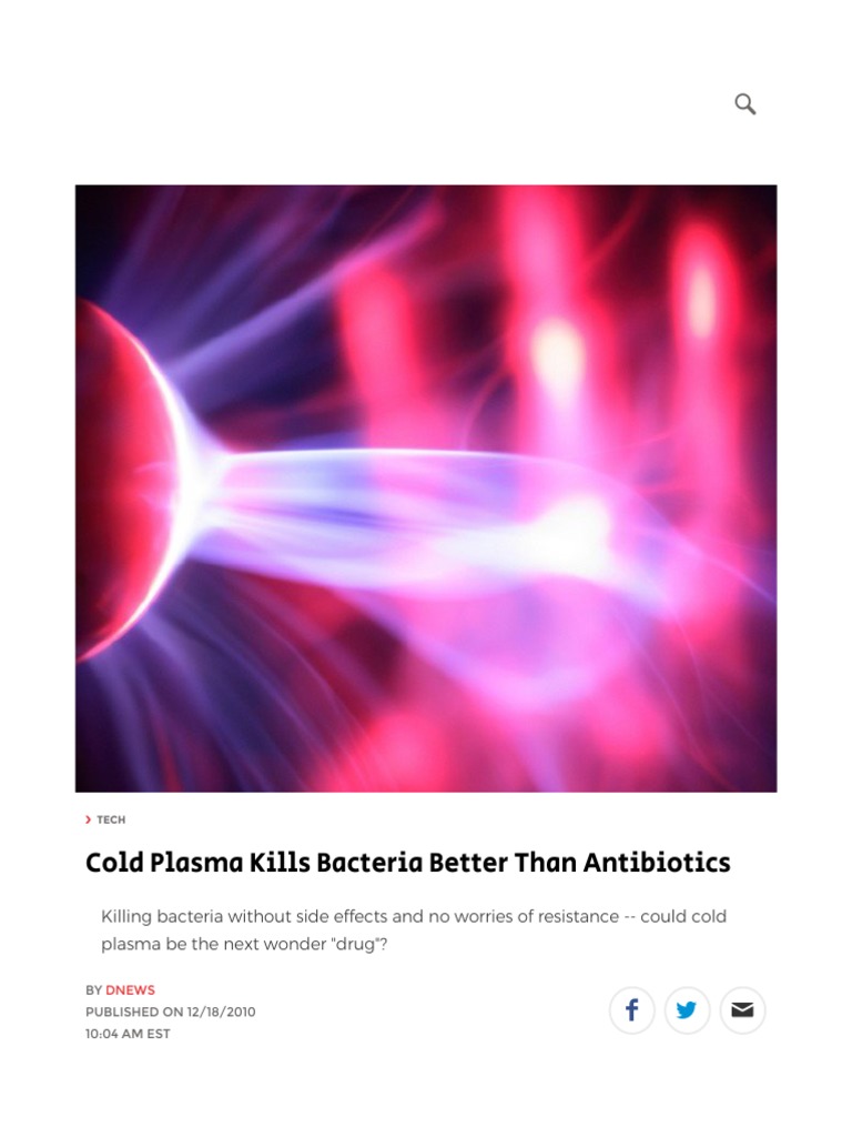 Cold Plasma Kill Bacteria | PDF | Antimicrobial Resistance | Biofilm