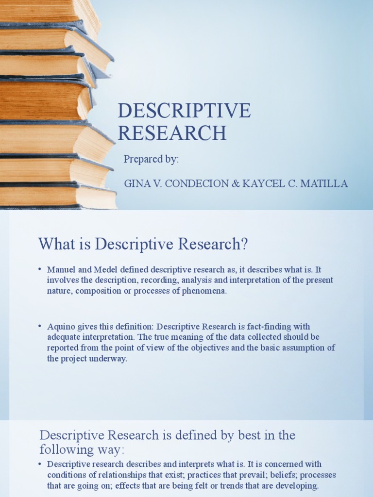 Chapter 5-Descriptive Research | PDF | Survey Methodology | Case Study
