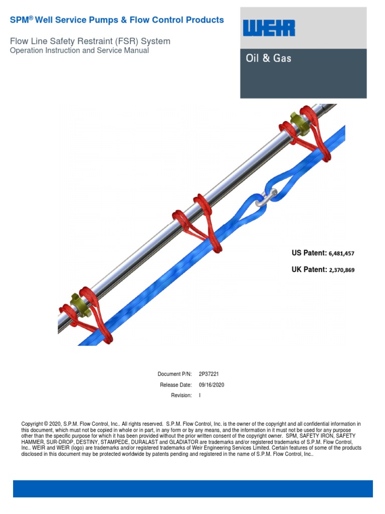 Flow Line Safety Restraint (FSR) System: SPM Well Service Pumps & Flow ...