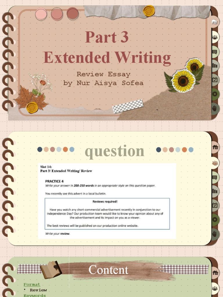 Extended Writing: Review Essay by Nur Aisya Sofea | PDF | Communication ...