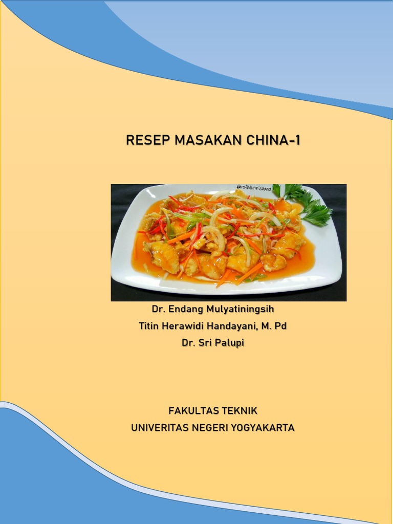 Resep Masakan China-1 | PDF | Memasak, Makanan, & Anggur | Kesehatan ...