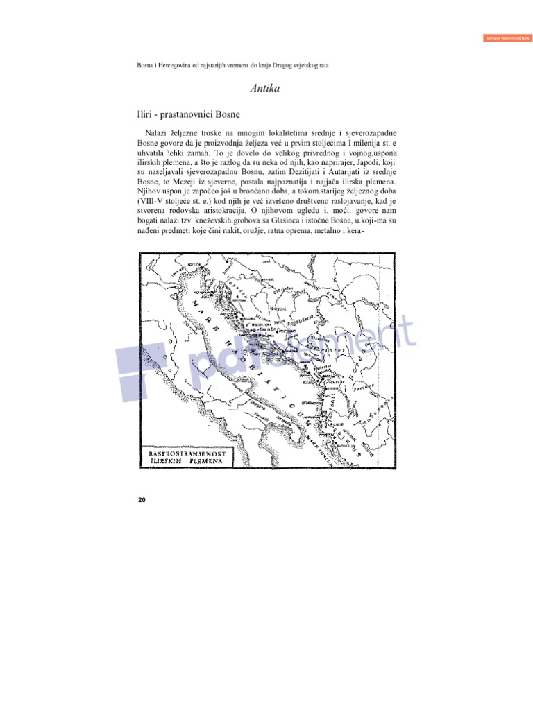 Iliri - Historija BiH | PDF