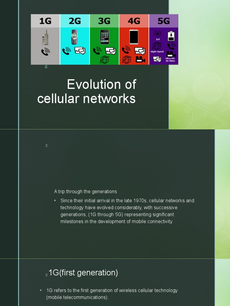 Evolution of Cellular Networks | PDF | 3 G | 4 G