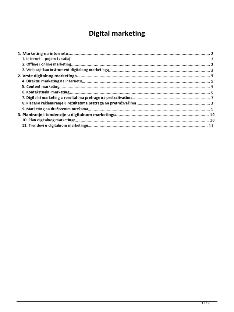 Digital Marketing | PDF