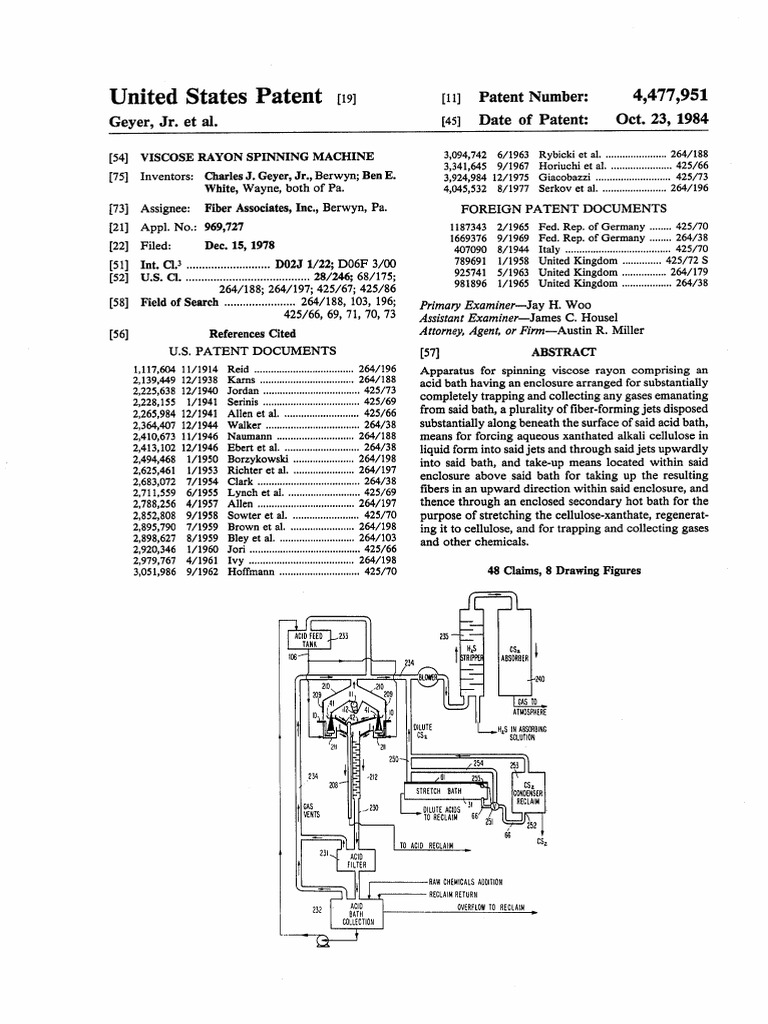 Spinning Machines Patent | PDF | Rayon | Chemistry