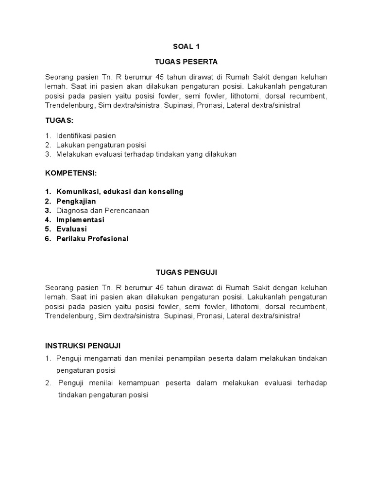 Soal State Osca Aktivitas | PDF