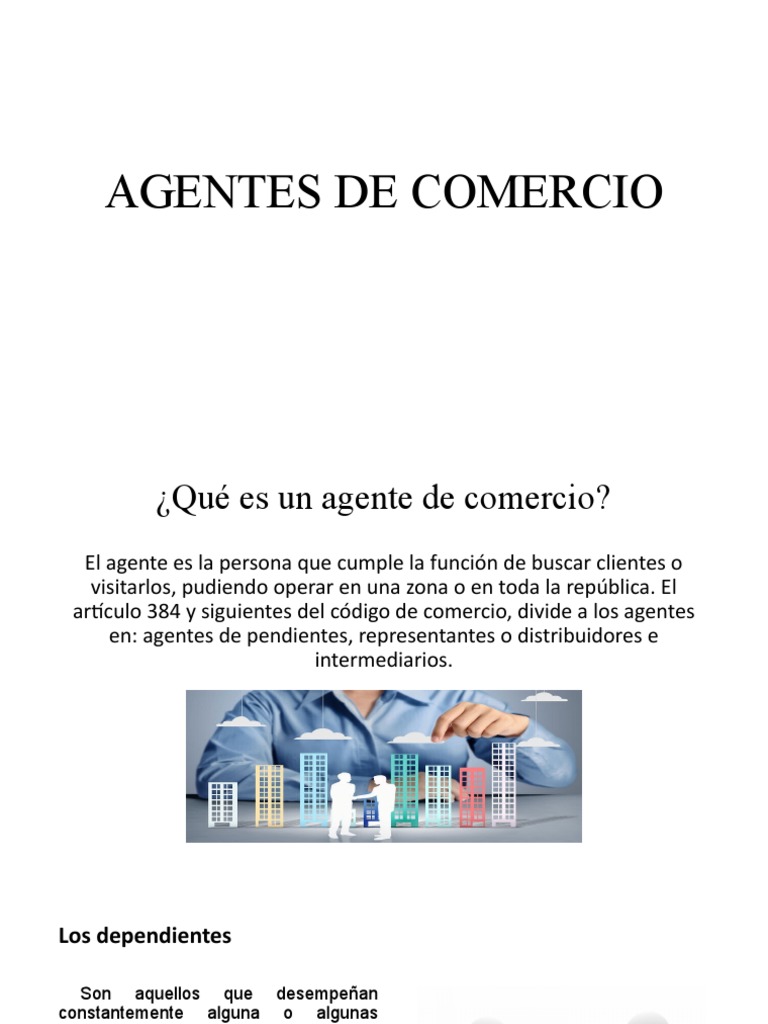 Agentes de Comercio | Descargar gratis PDF | Comercio | Mercado (economía)