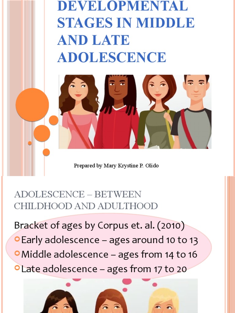 Developmental Stages in Middle and Late Adolescence | Download Free PDF ...