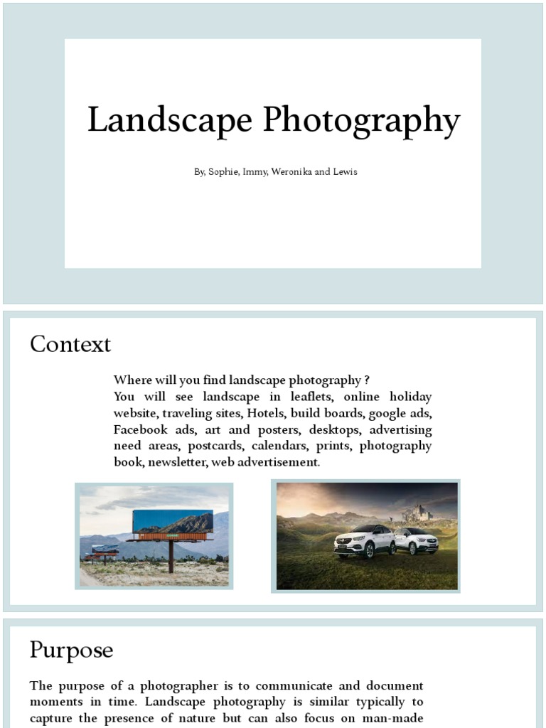 Landscape Photography | PDF | Camera | Optics