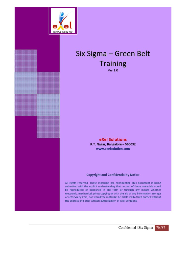 Six Sigma Training Material | PDF | Six Sigma | Business Process