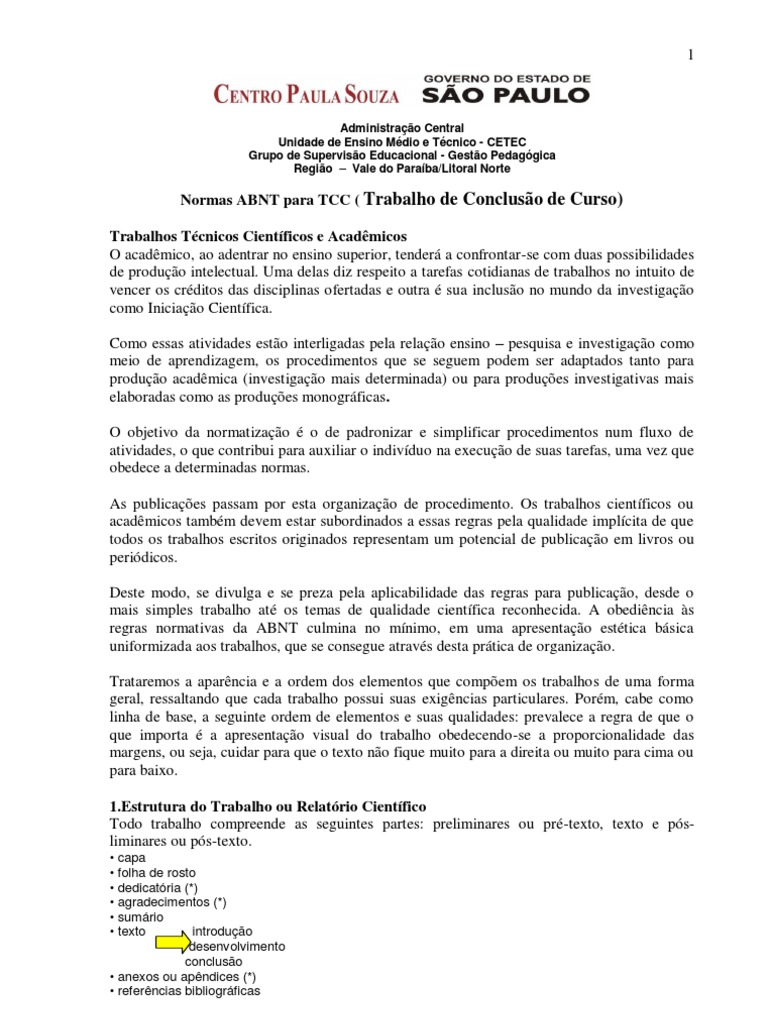 Normas Abnt Para Tcc 2011 Cs Pdf Citação Caixa Alta E Caixa Baixa