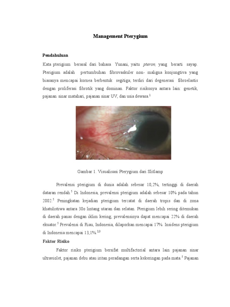 Management Pterygium | PDF | Pengembangan Diri | Kesehatan Holistik