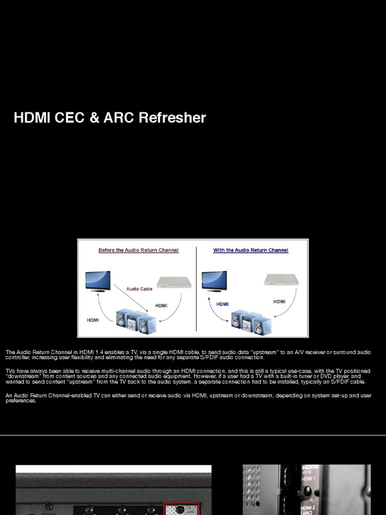HDMI CEC and ARC | PDF | Hdmi | Electronics