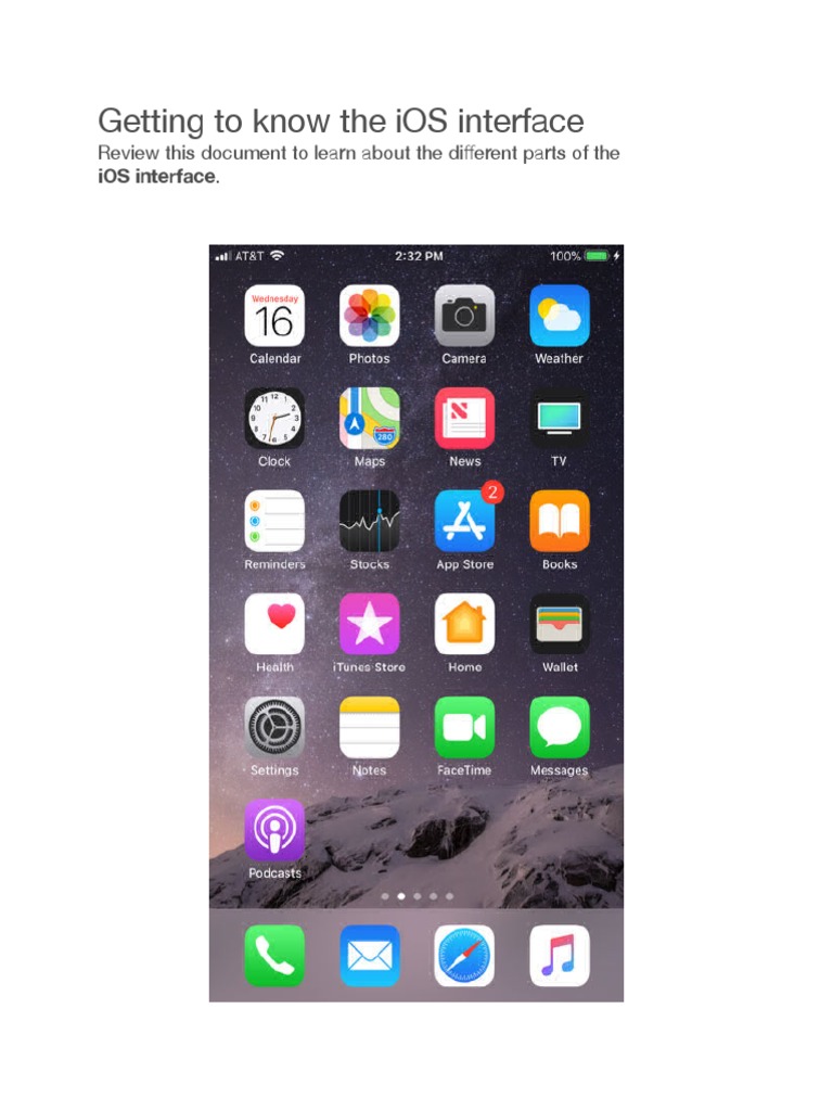 iOS Interface: Multi-Touch & Features Guide | PDF | Ios | Siri