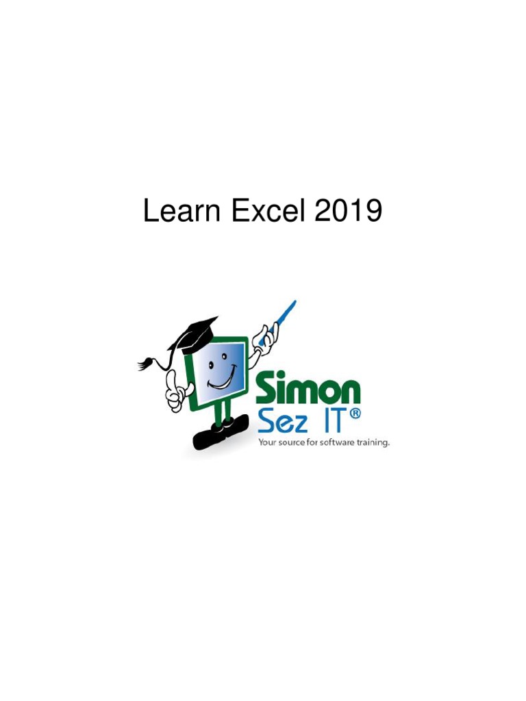 Excel 2019 Transcripts Pdf Microsoft Excel Computer File