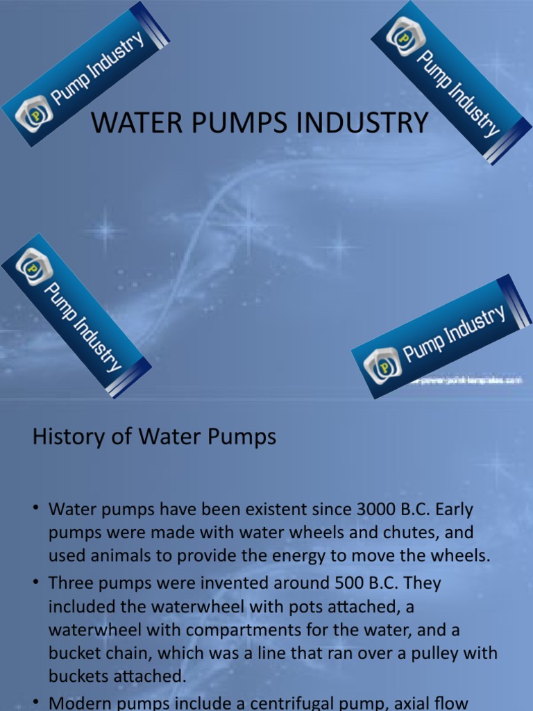 Water Pumps Industry | PDF | Pump | Supply Chain