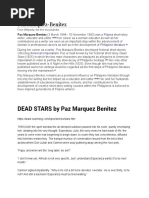 Dead Stars Characters Analysis | PDF