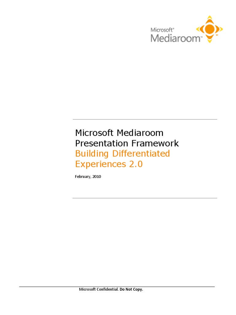 Microsoft Mediaroom Presentation Framework - White Paper | PDF ...