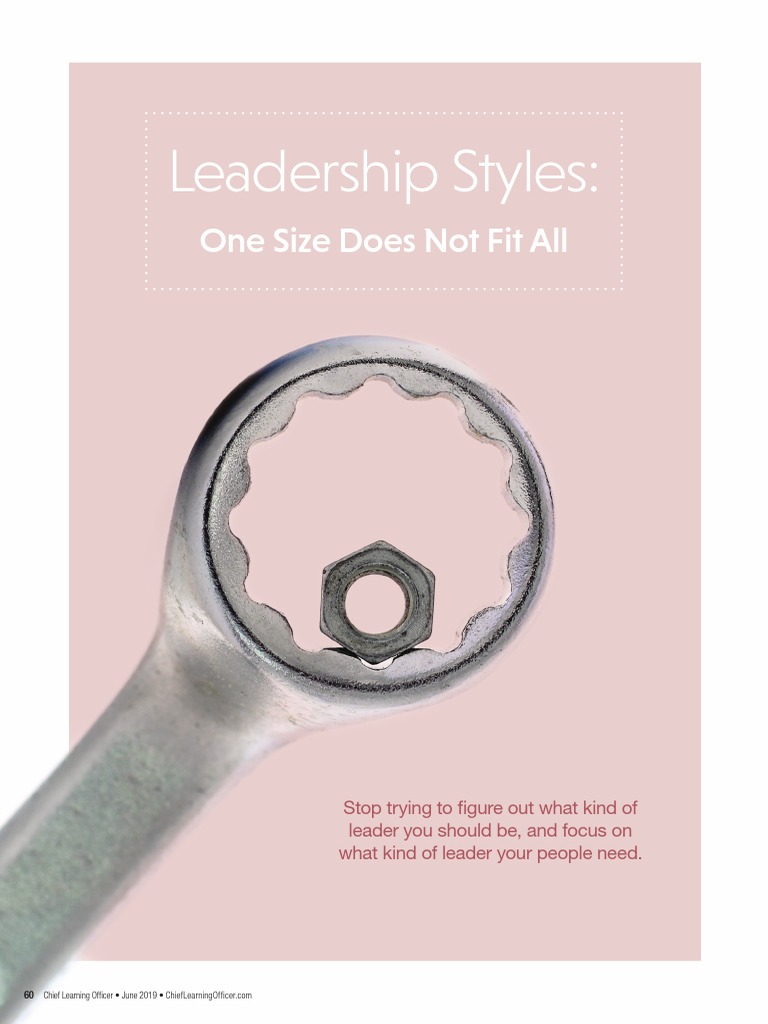 Leadership Styles-One Size Does Not Fit All by Sarah Fister Gale 2019 ...
