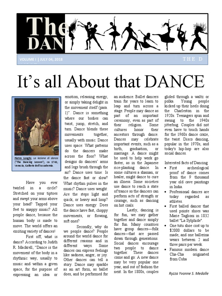 It's All About That DANCE: The D Ance | PDF | Dances | Ballet